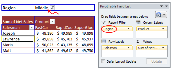 What Are Pivot Table Report Filters And How To Use Them Chandoo 